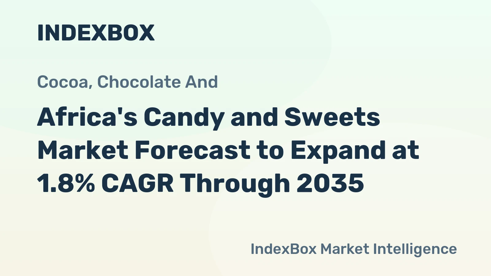 Africa's Candy and Sweets Market Forecast to Expand at 1.8% CAGR Through 2035