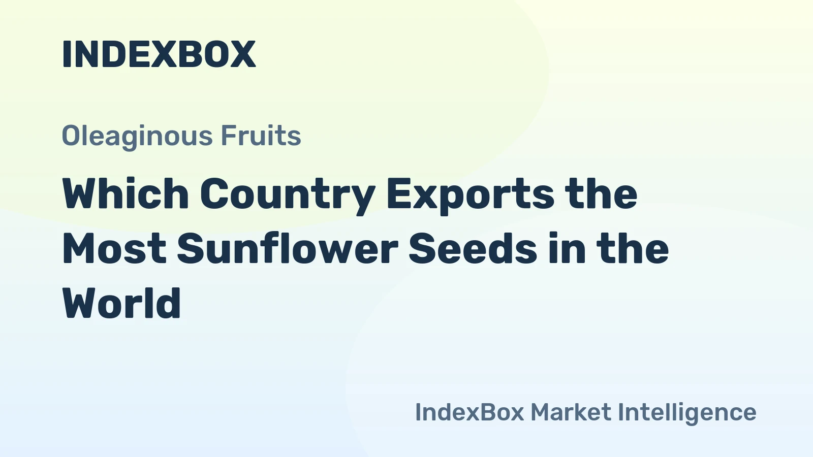 Which Country Exports the Most Sunflower Seeds in the World?