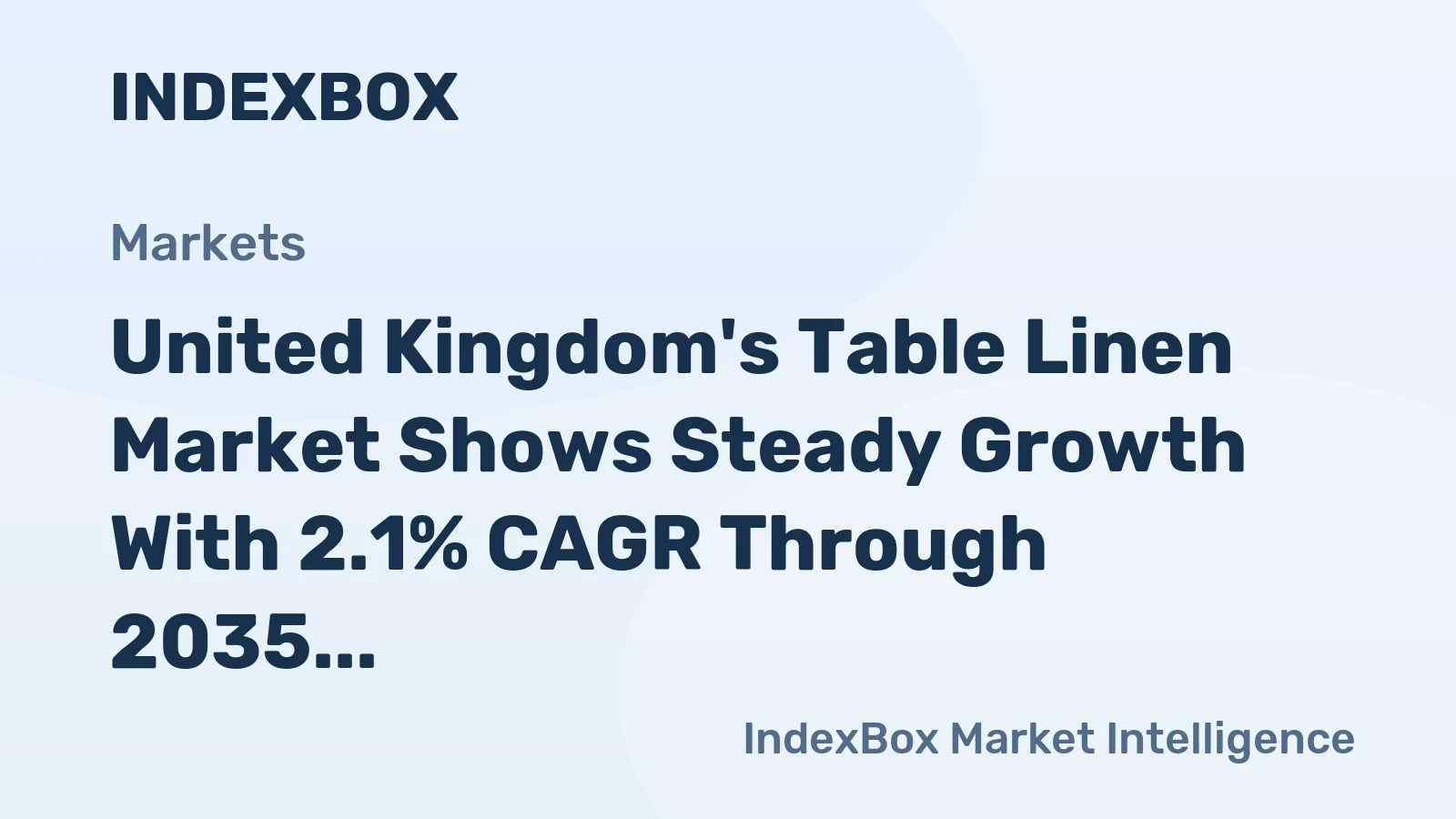 United Kingdom's Table Linen Market Shows Steady Growth With 2.1% CAGR Through 2035