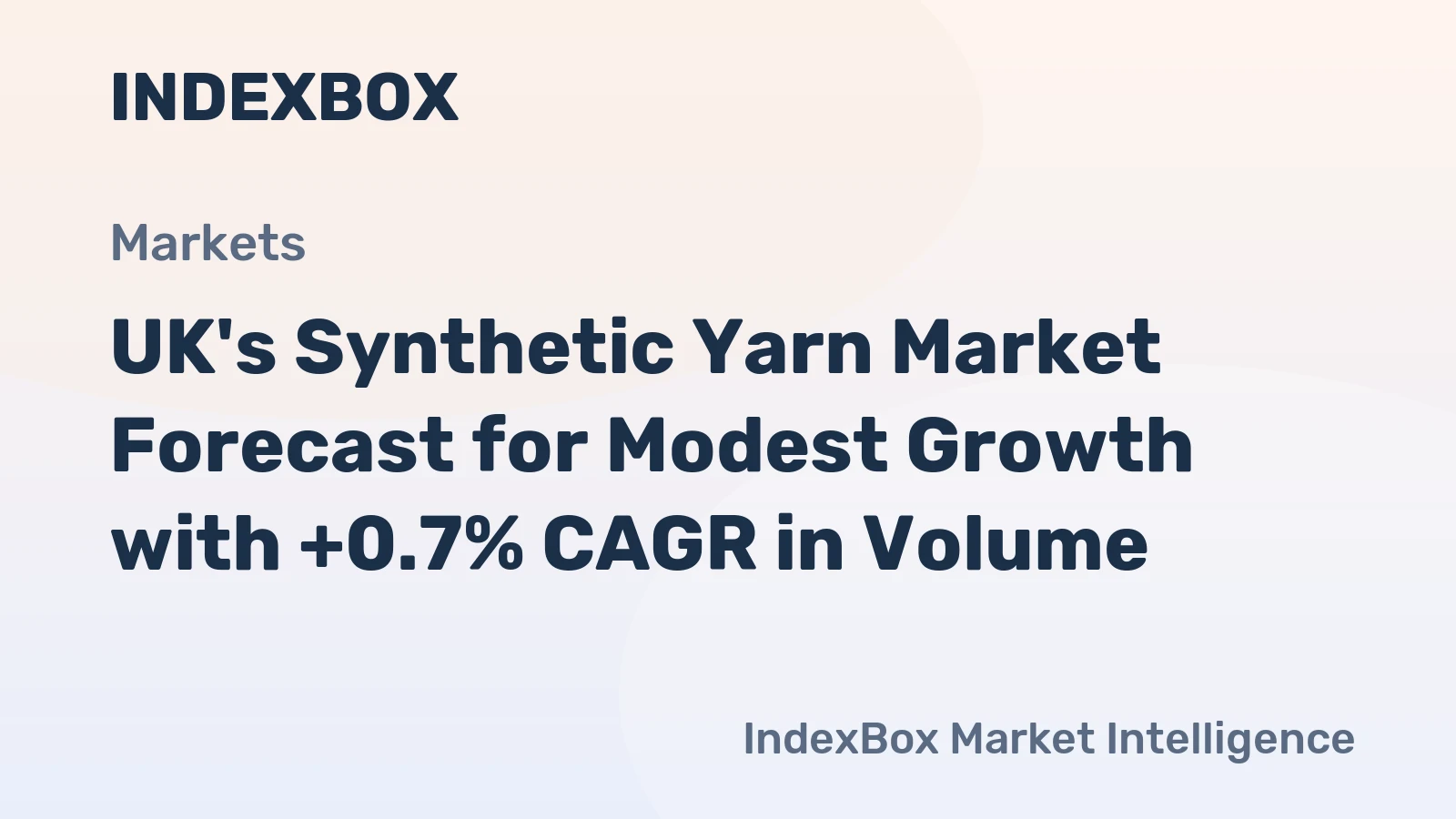 UK's Synthetic Yarn Market Forecast for Modest Growth with +0.7% CAGR in Volume