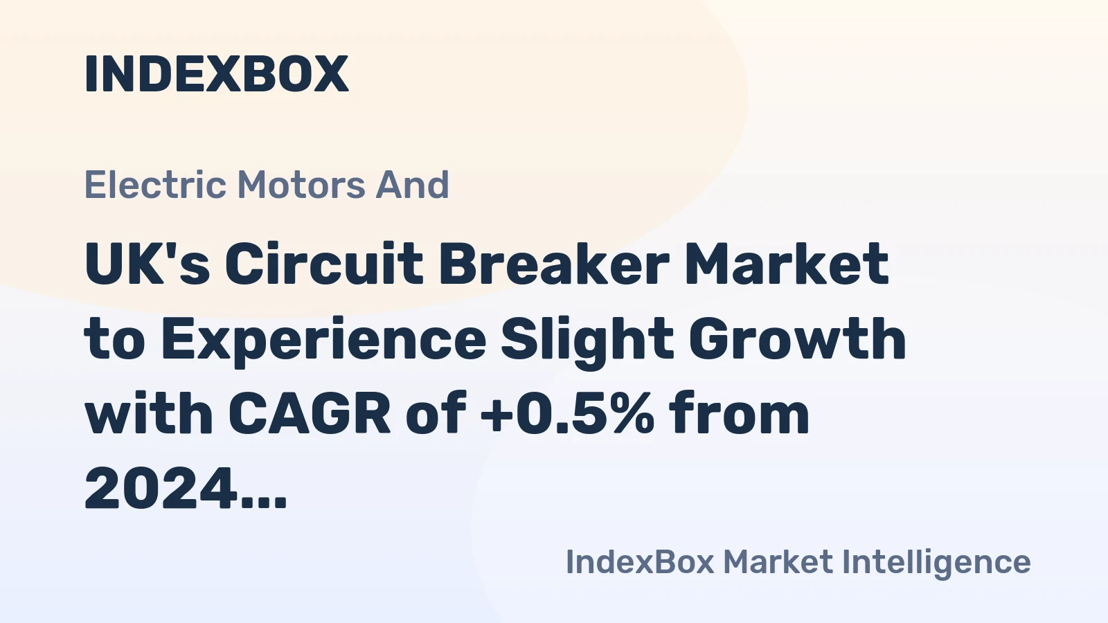 UK's Circuit Breaker Market to Experience Slight Growth with CAGR of +0.5% from 2024 to 2035