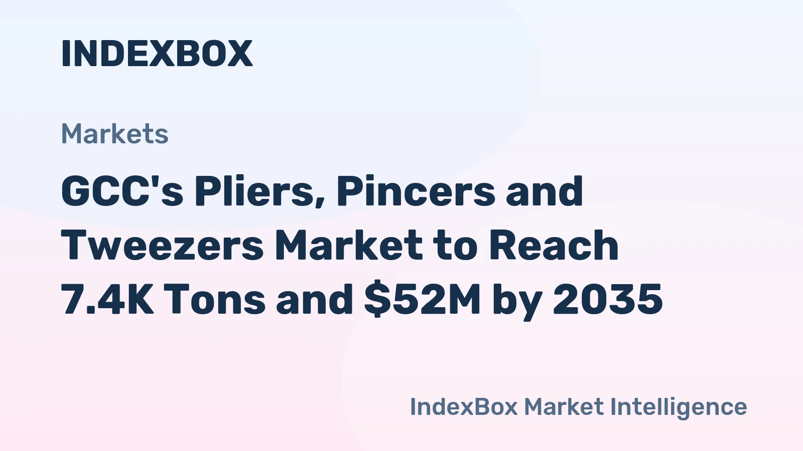 GCC's Pliers, Pincers and Tweezers Market to Reach 7.4K Tons and $52M by 2035