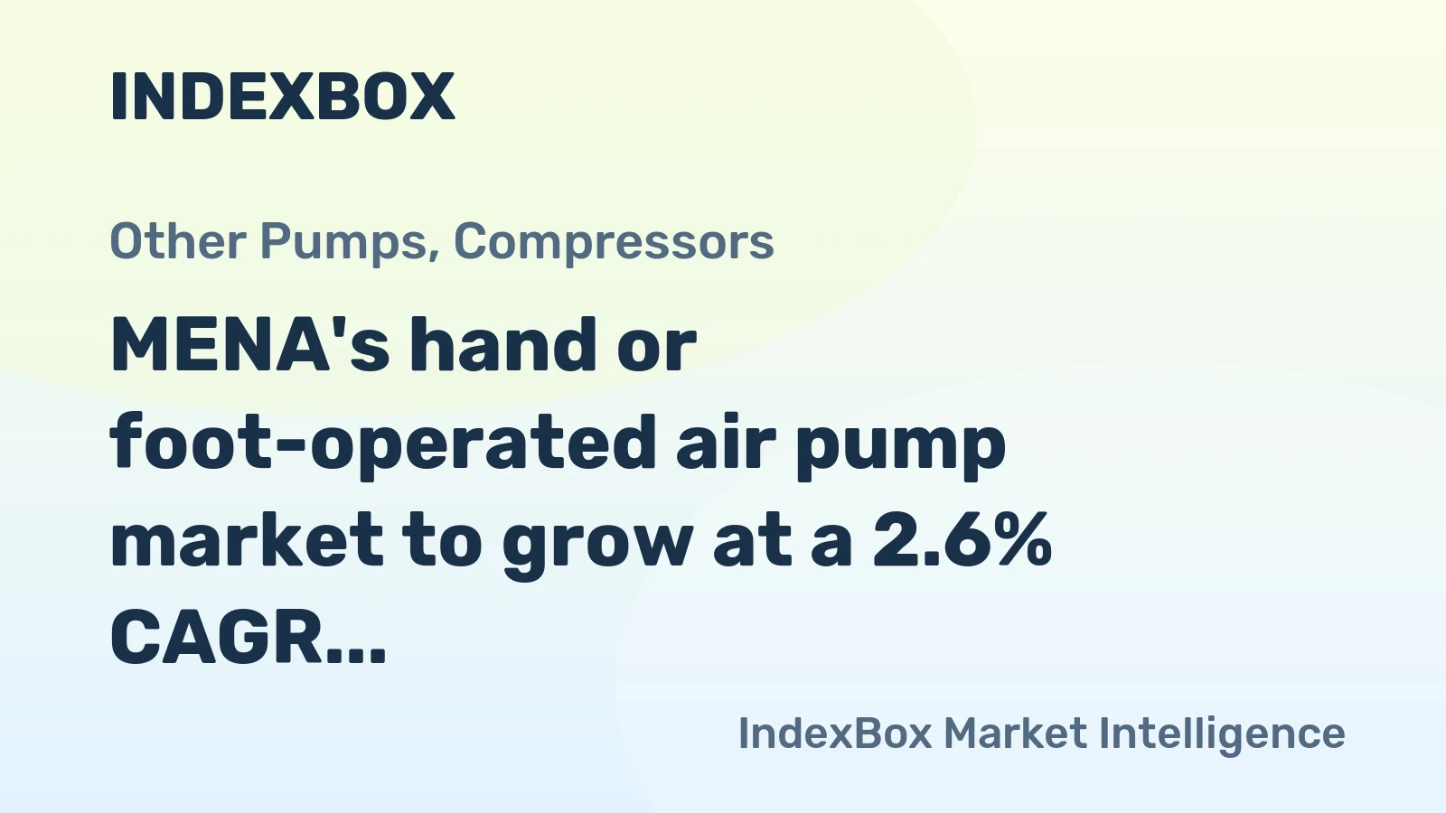 MENA's hand or foot-operated air pump market to grow at a 2.6% CAGR, driven by increasing demand, reaching $75M by 2035.