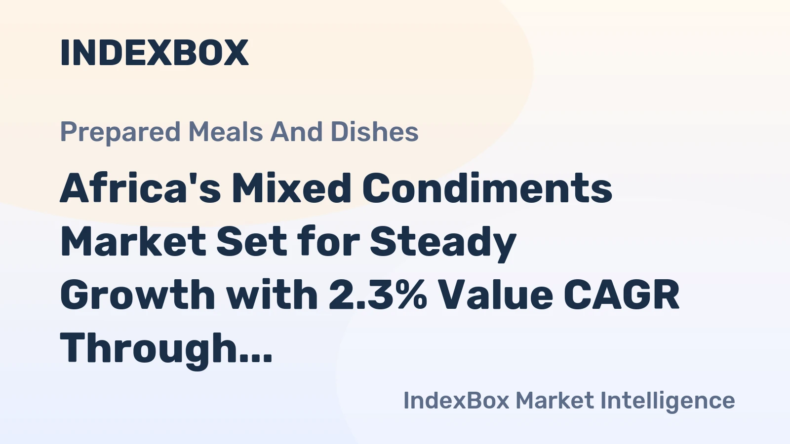 Africa's Mixed Condiments Market Set for Steady Growth with 2.3% Value CAGR Through 2035