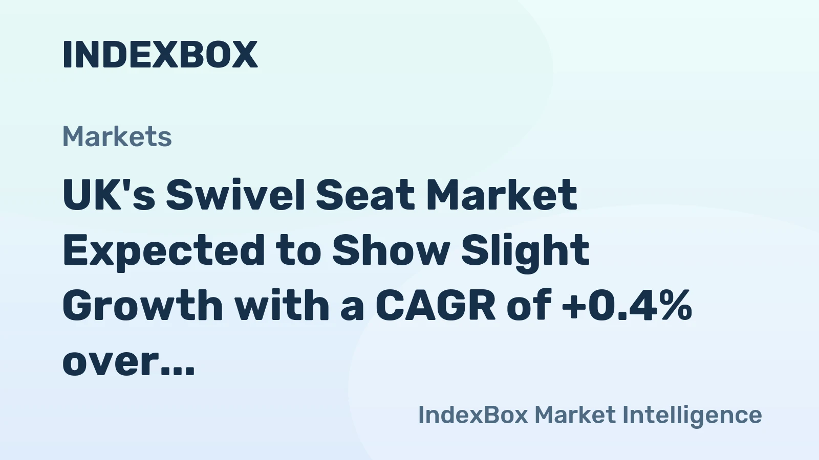UK's Swivel Seat Market Expected to Show Slight Growth with a CAGR of +0.4% over 2024-2035