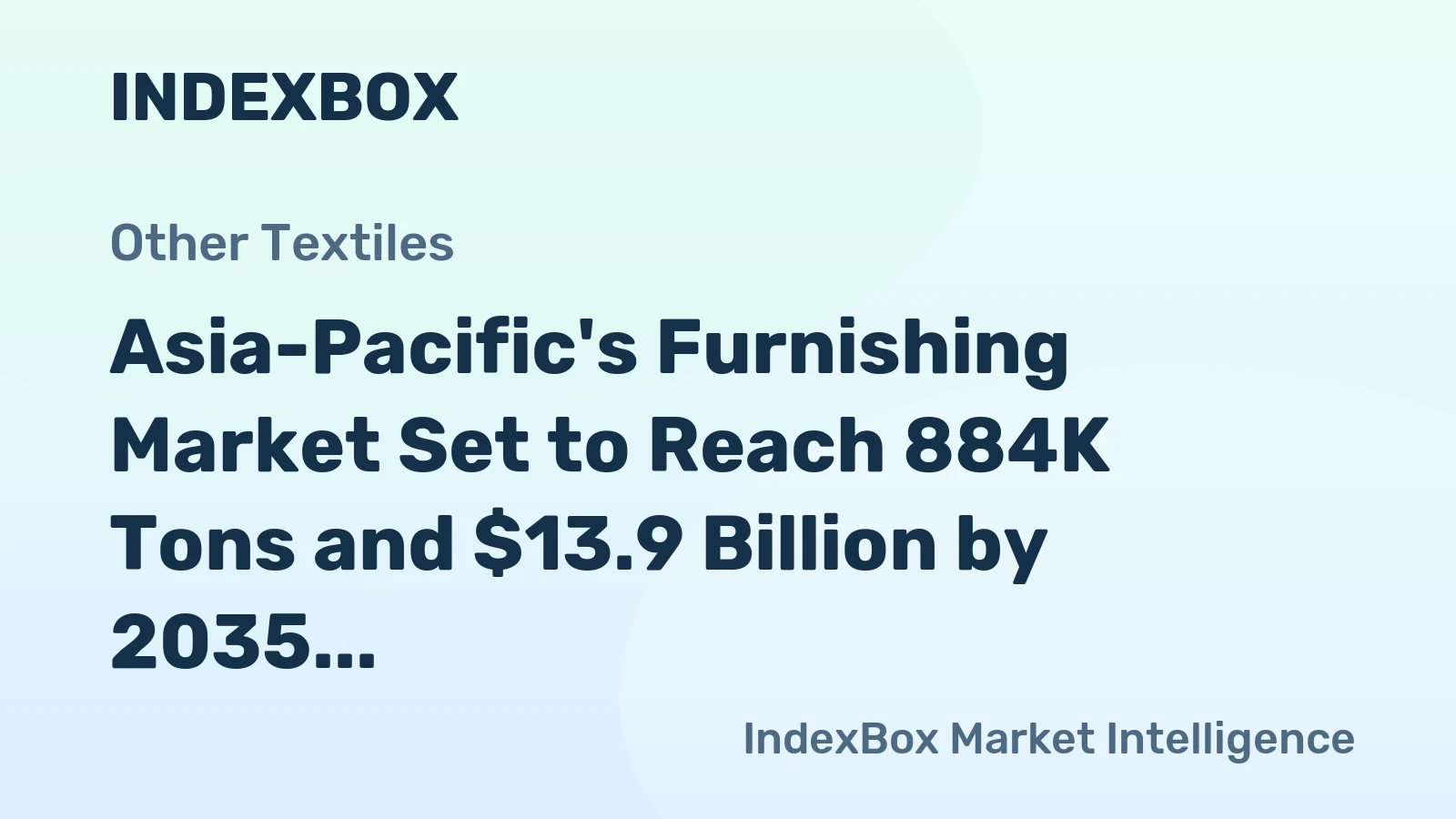 Asia-Pacific's Furnishing Market Set to Reach 884K Tons and $13.9 Billion by 2035