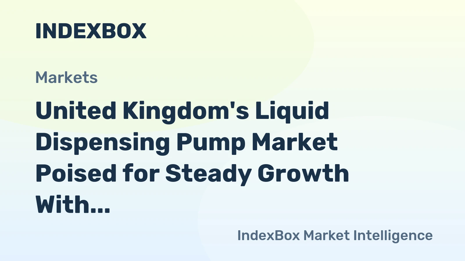 United Kingdom's Liquid Dispensing Pump Market Poised for Steady Growth With 3% Value CAGR