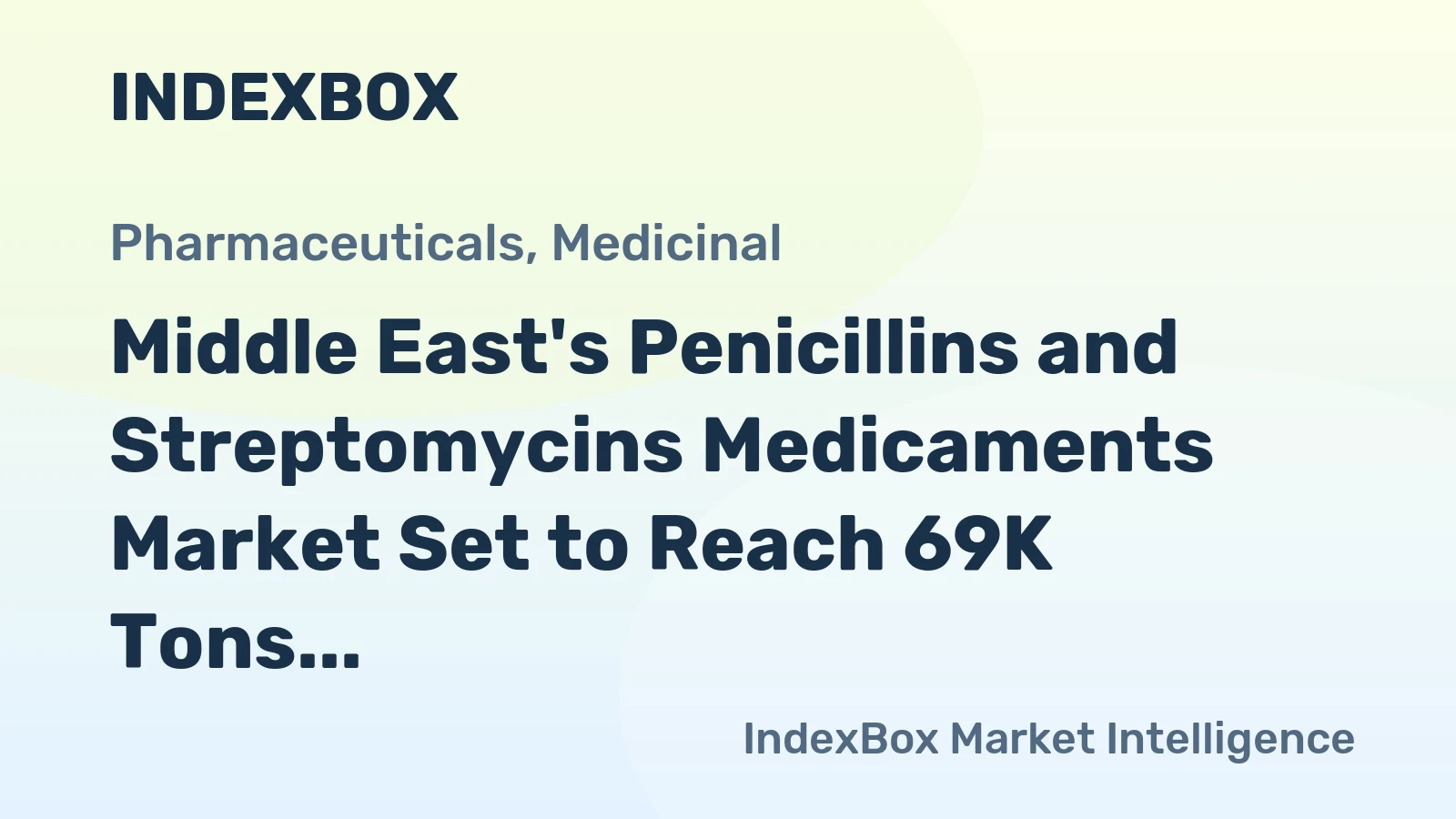Middle East's Penicillins and Streptomycins Medicaments Market Set to Reach 69K Tons and $2.4 Billion