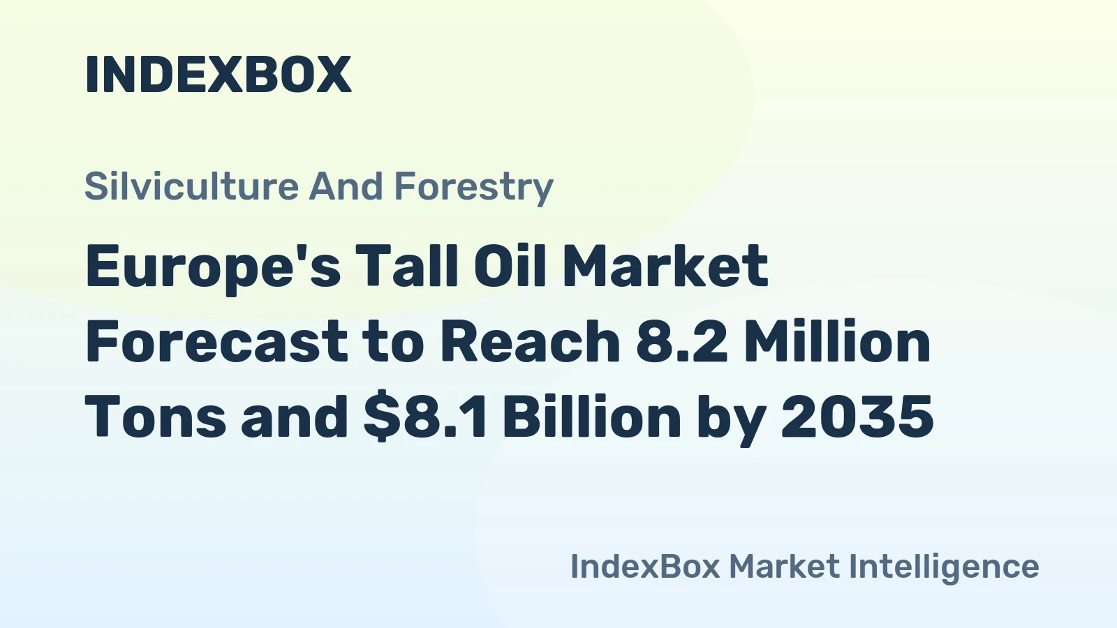 Europe's Tall Oil Market Forecast to Reach 8.2 Million Tons and $8.1 Billion by 2035