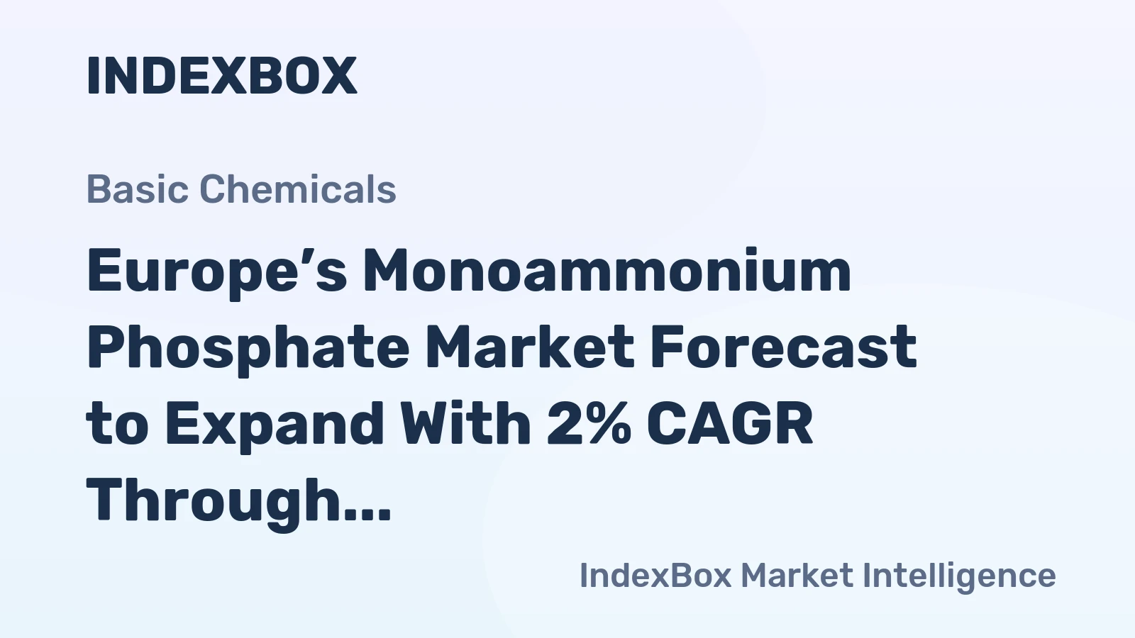 Europe’s Monoammonium Phosphate Market Forecast to Expand With 2% CAGR Through 2035