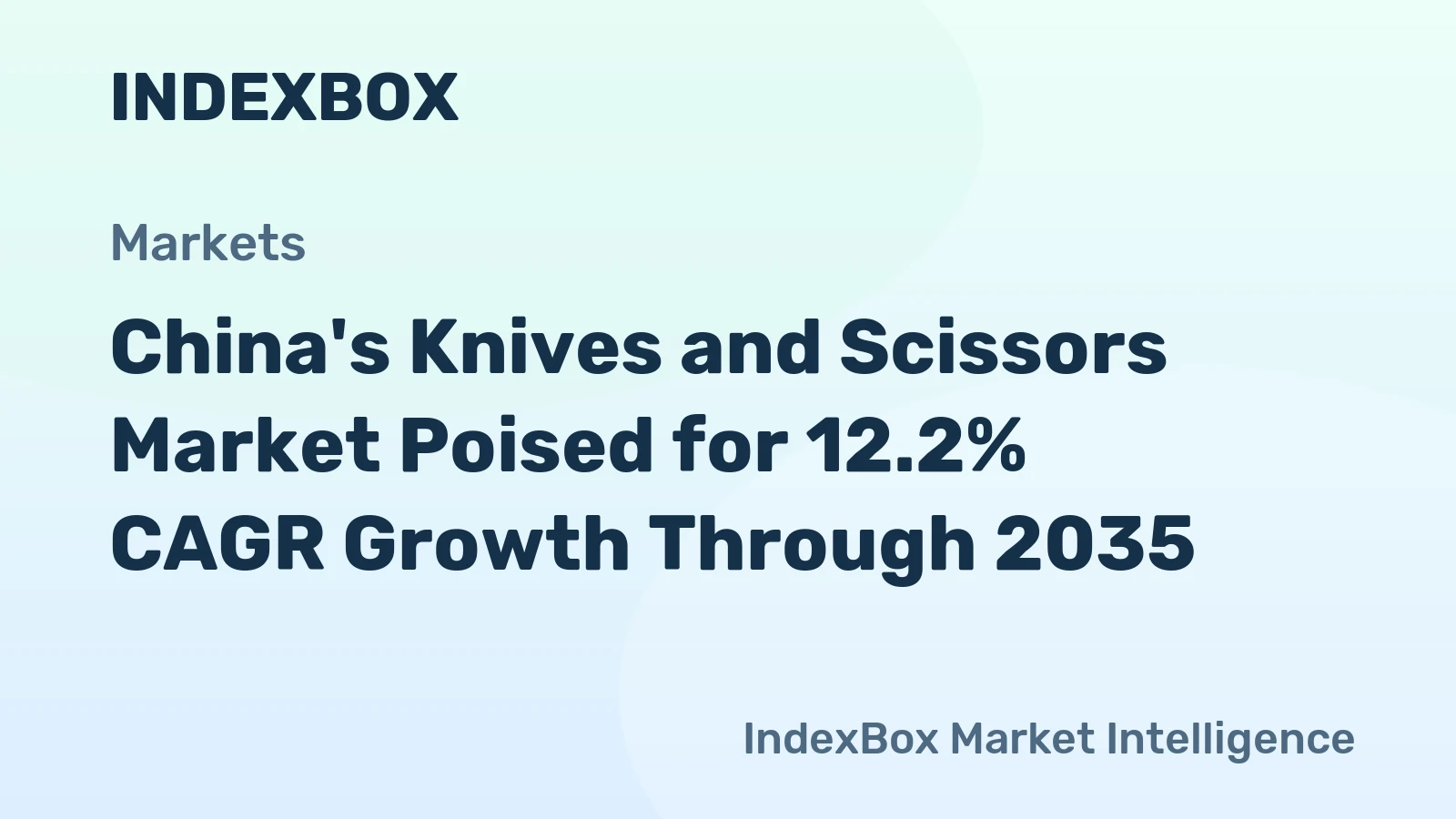 China's Knives and Scissors Market Poised for 12.2% CAGR Growth Through 2035