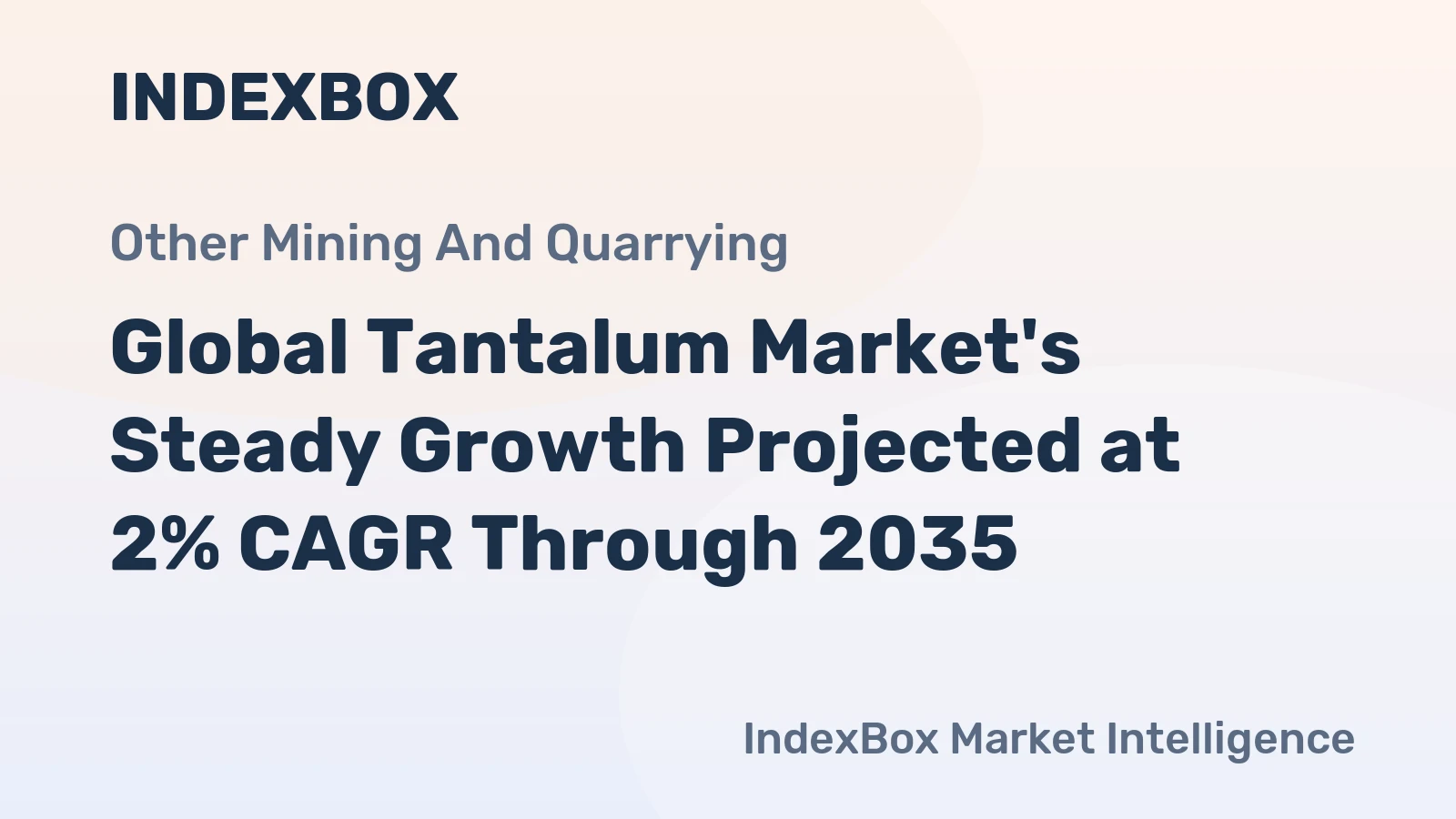 Global Tantalum Market's Steady Growth Projected at 2% CAGR Through 2035