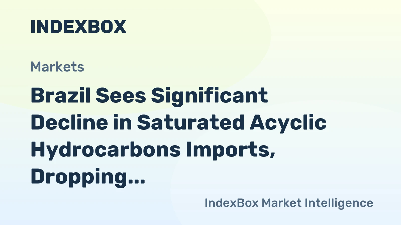 Brazil Sees Significant Decline in Saturated Acyclic Hydrocarbons Imports, Dropping to $28 Million in 2023