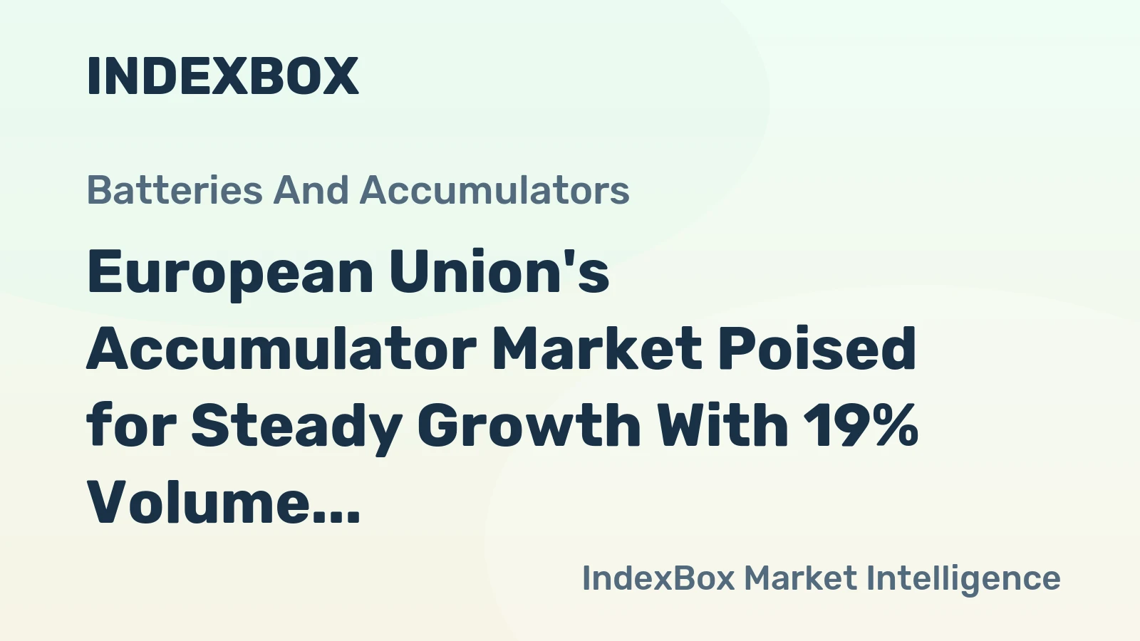 European Union's Accumulator Market Poised for Steady Growth With 19% Volume CAGR Through 2035