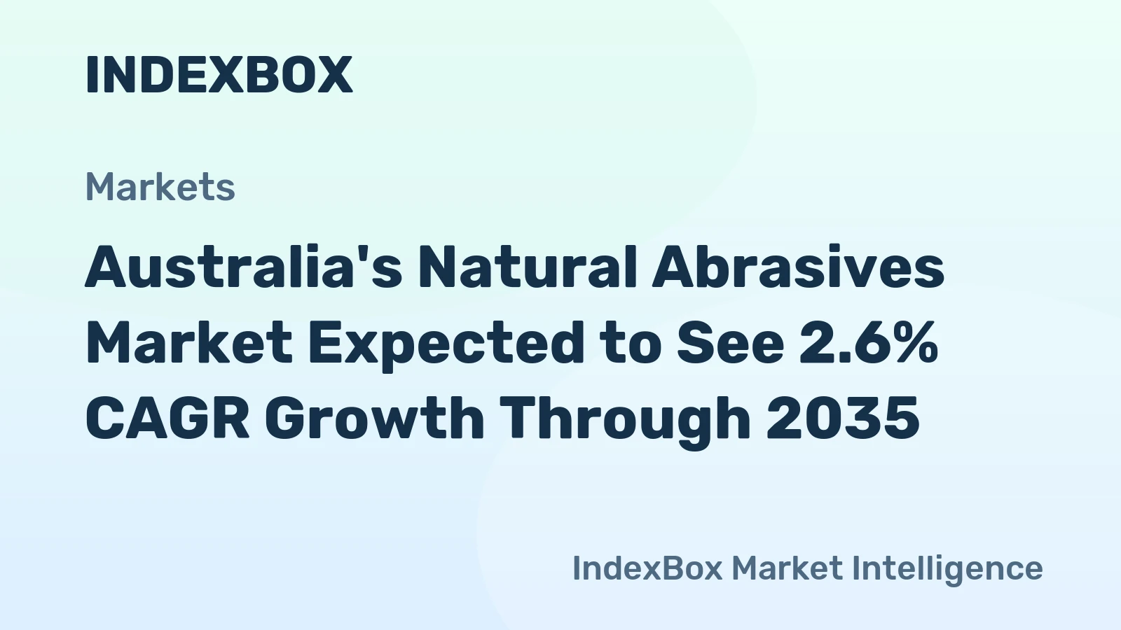 Australia's Natural Abrasives Market Expected to See 2.6% CAGR Growth Through 2035