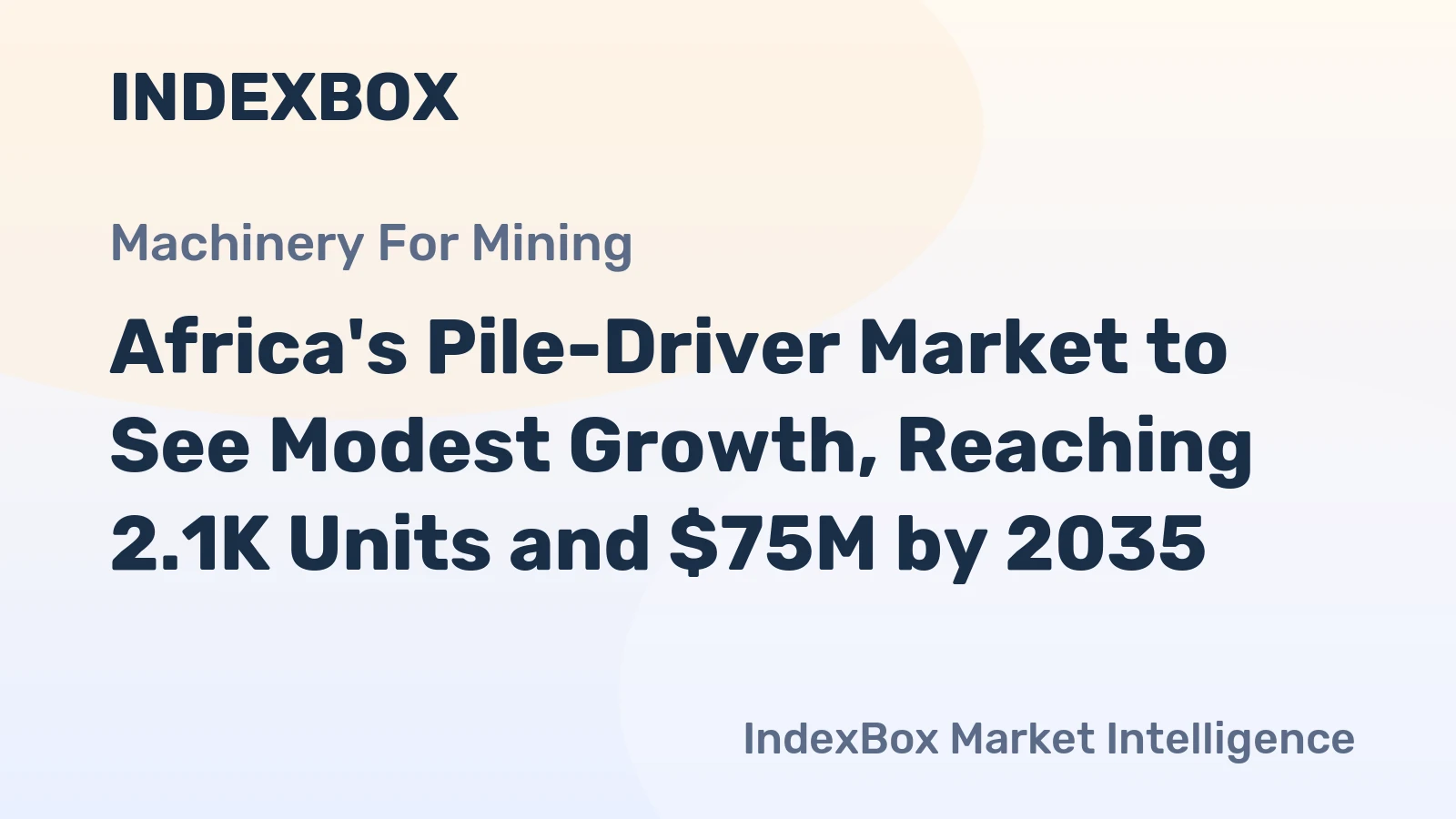 Africa's Pile-Driver Market to See Modest Growth, Reaching 2.1K Units and $75M by 2035