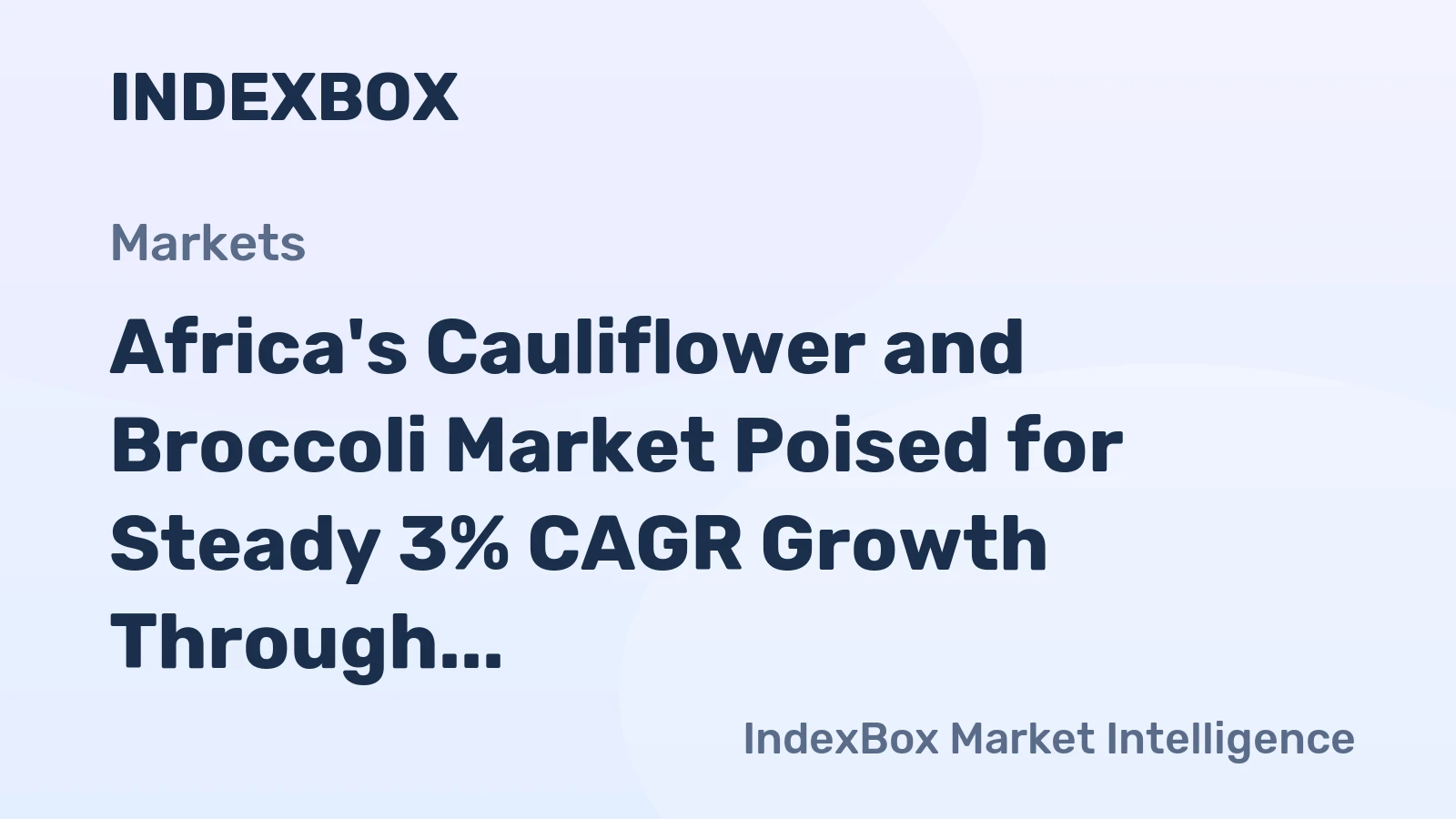 Africa's Cauliflower and Broccoli Market Poised for Steady 3% CAGR Growth Through 2035