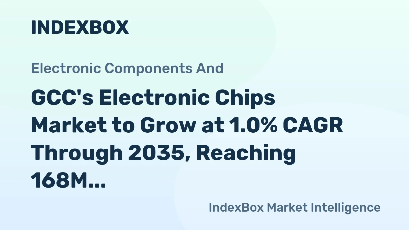 GCC's Electronic Chips Market to Grow at 1.0% CAGR Through 2035, Reaching 168M Units