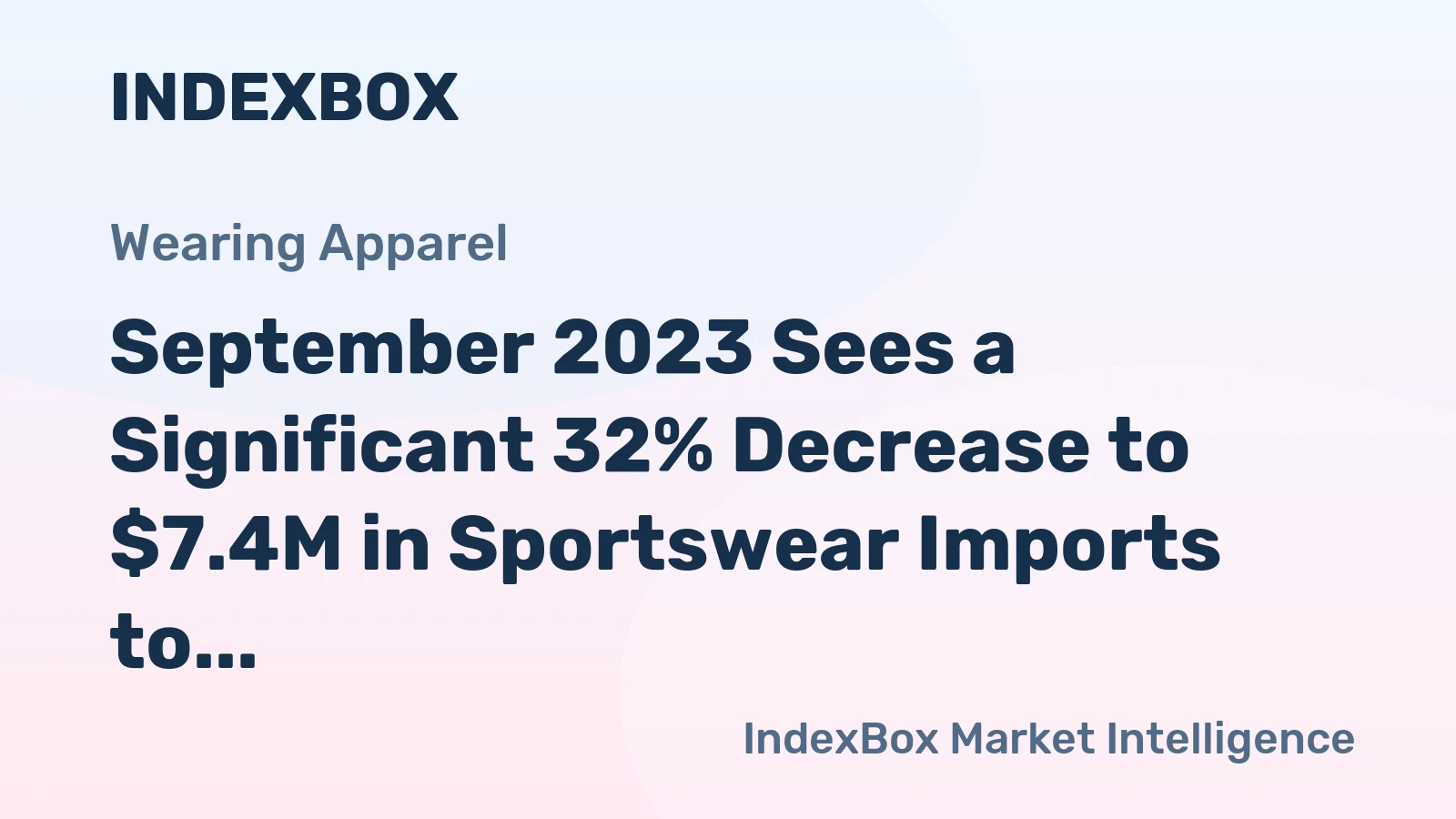 September 2023 Sees a Significant 32% Decrease to $7.4M in Sportswear Imports to Poland