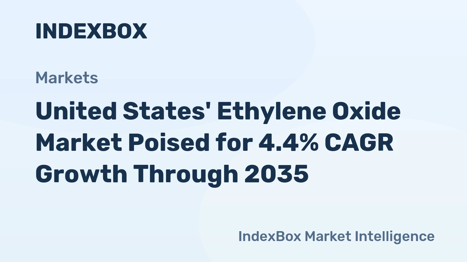 United States' Ethylene Oxide Market Poised for 4.4% CAGR Growth Through 2035