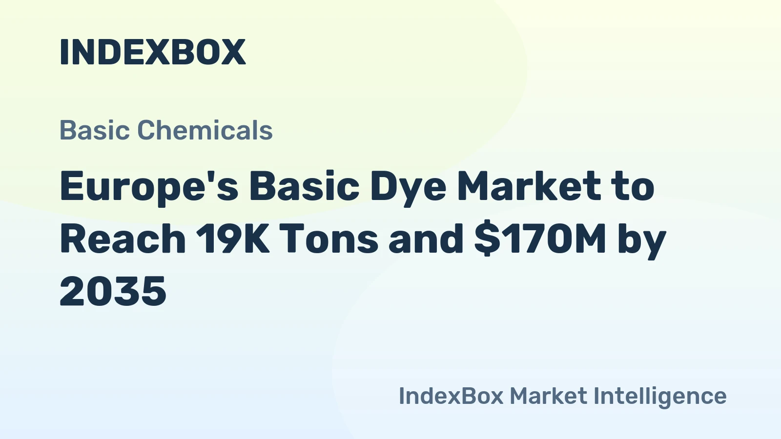 Europe's Basic Dye Market to Reach 19K Tons and $170M by 2035