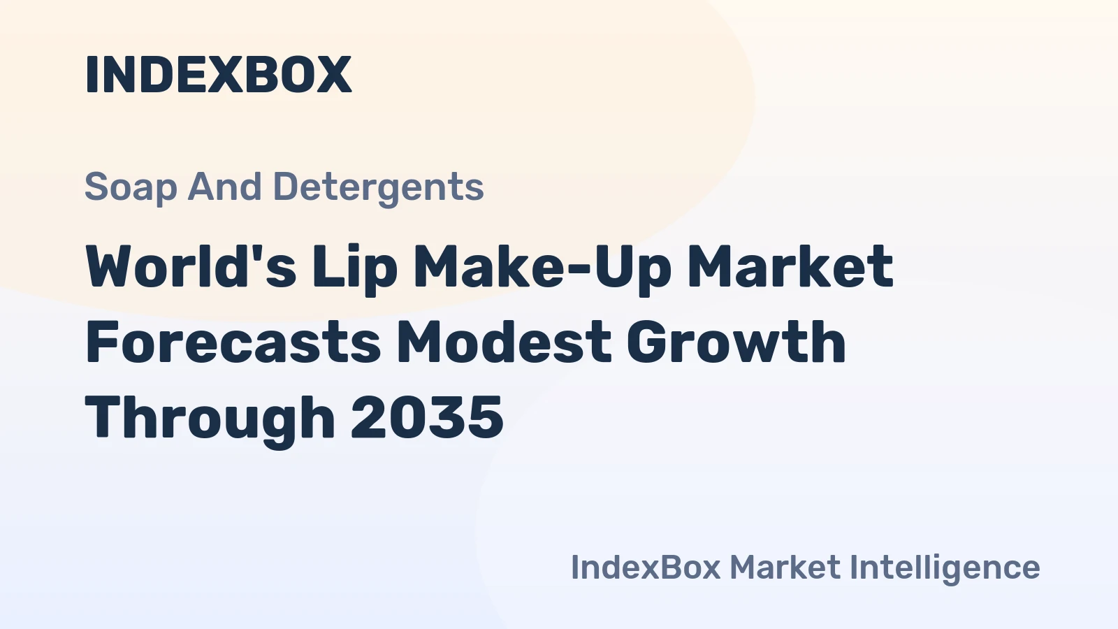 World's Lip Make-Up Market Forecasts Modest Growth Through 2035
