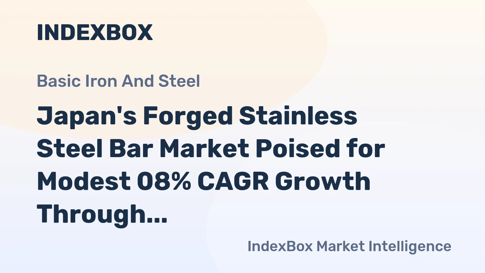 Japan's Forged Stainless Steel Bar Market Poised for Modest 08% CAGR Growth Through 2035