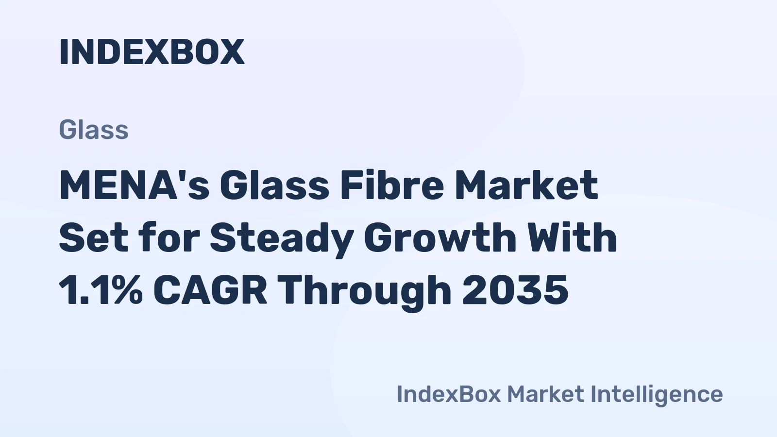 MENA's Glass Fibre Market Set for Steady Growth With 1.1% CAGR Through 2035