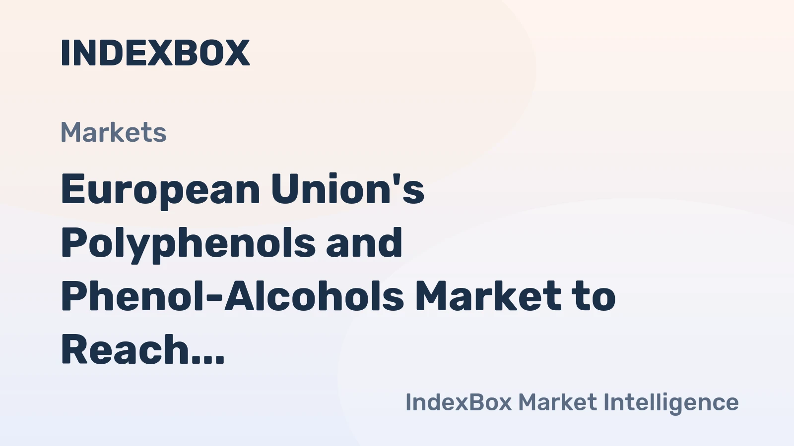 European Union's Polyphenols and Phenol-Alcohols Market to Reach 38K tons in Volume and $379M in Value by 2035
