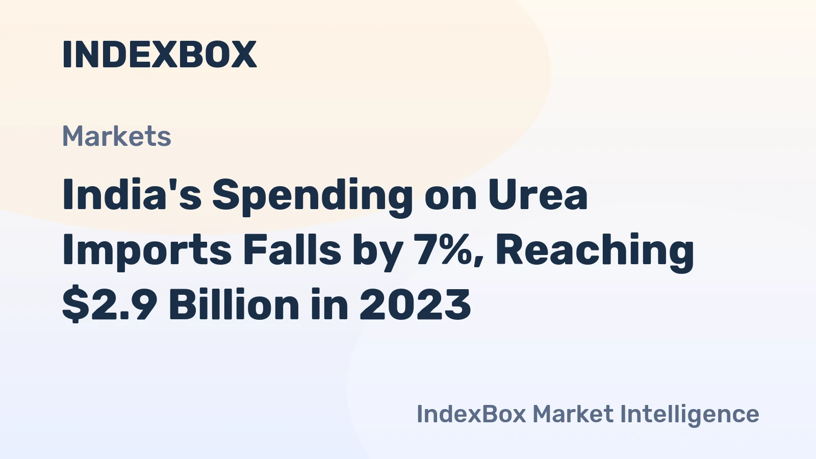 India's Spending on Urea Imports Falls by 7%, Reaching $2.9 Billion in 2023