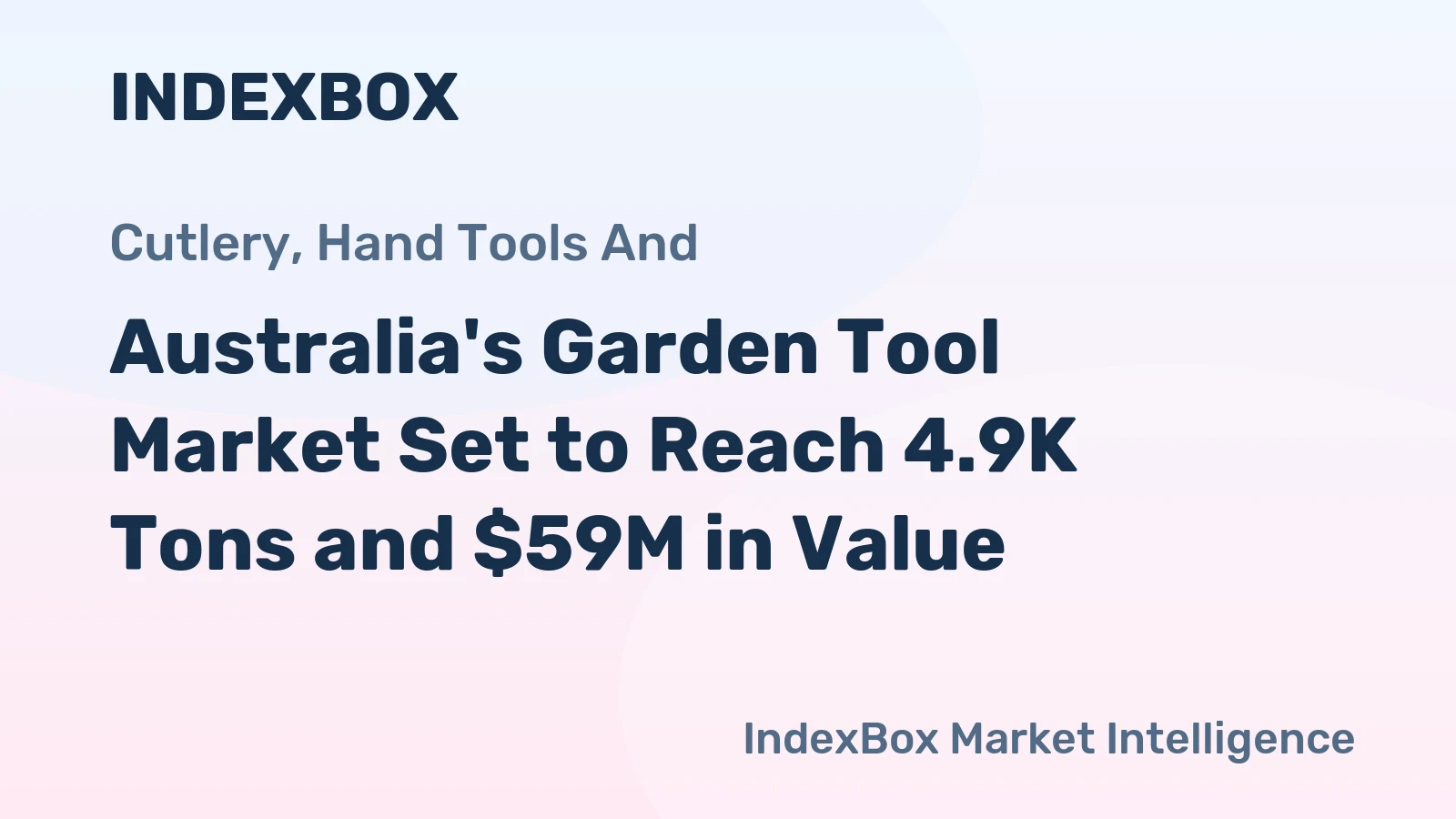 Australia's Garden Tool Market Set to Reach 4.9K Tons and $59M in Value