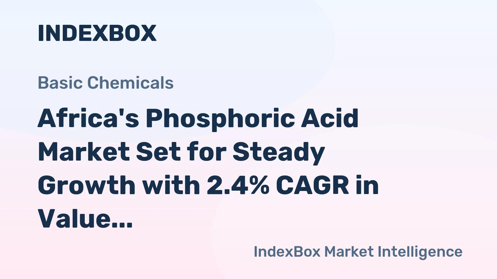 Africa's Phosphoric Acid Market Set for Steady Growth with 2.4% CAGR in Value Through 2035