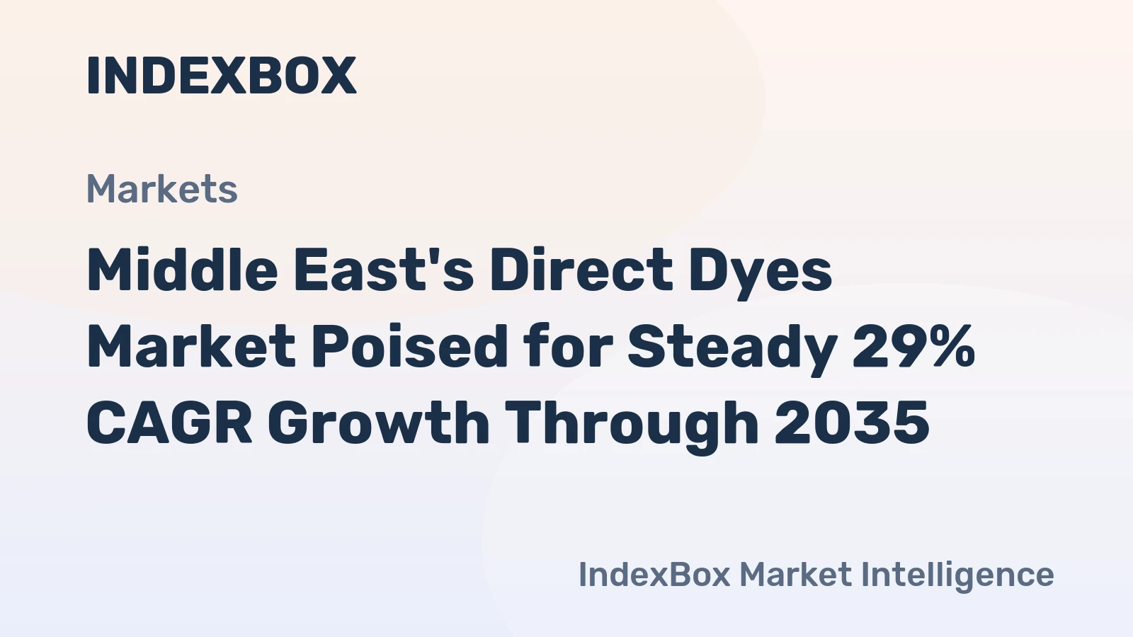 Middle East's Direct Dyes Market Poised for Steady 29% CAGR Growth Through 2035