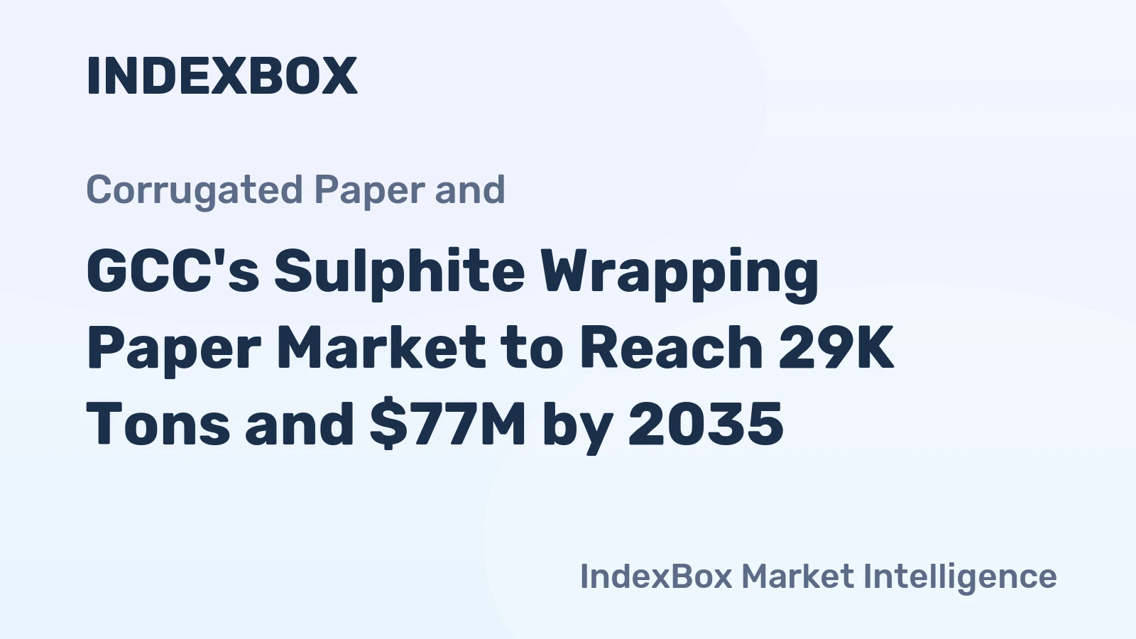 GCC's Sulphite Wrapping Paper Market to Reach 29K Tons and $77M by 2035