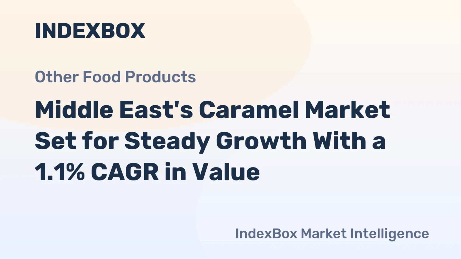 Middle East's Caramel Market Set for Steady Growth With a 1.1% CAGR in Value