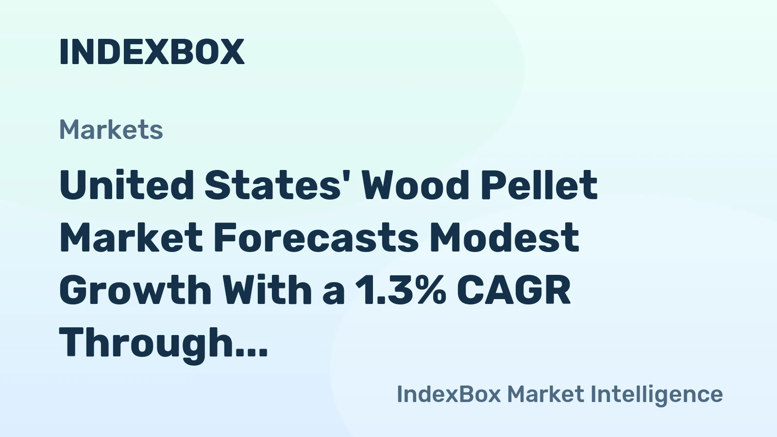 United States' Wood Pellet Market Forecasts Modest Growth With a 1.3% CAGR Through 2035