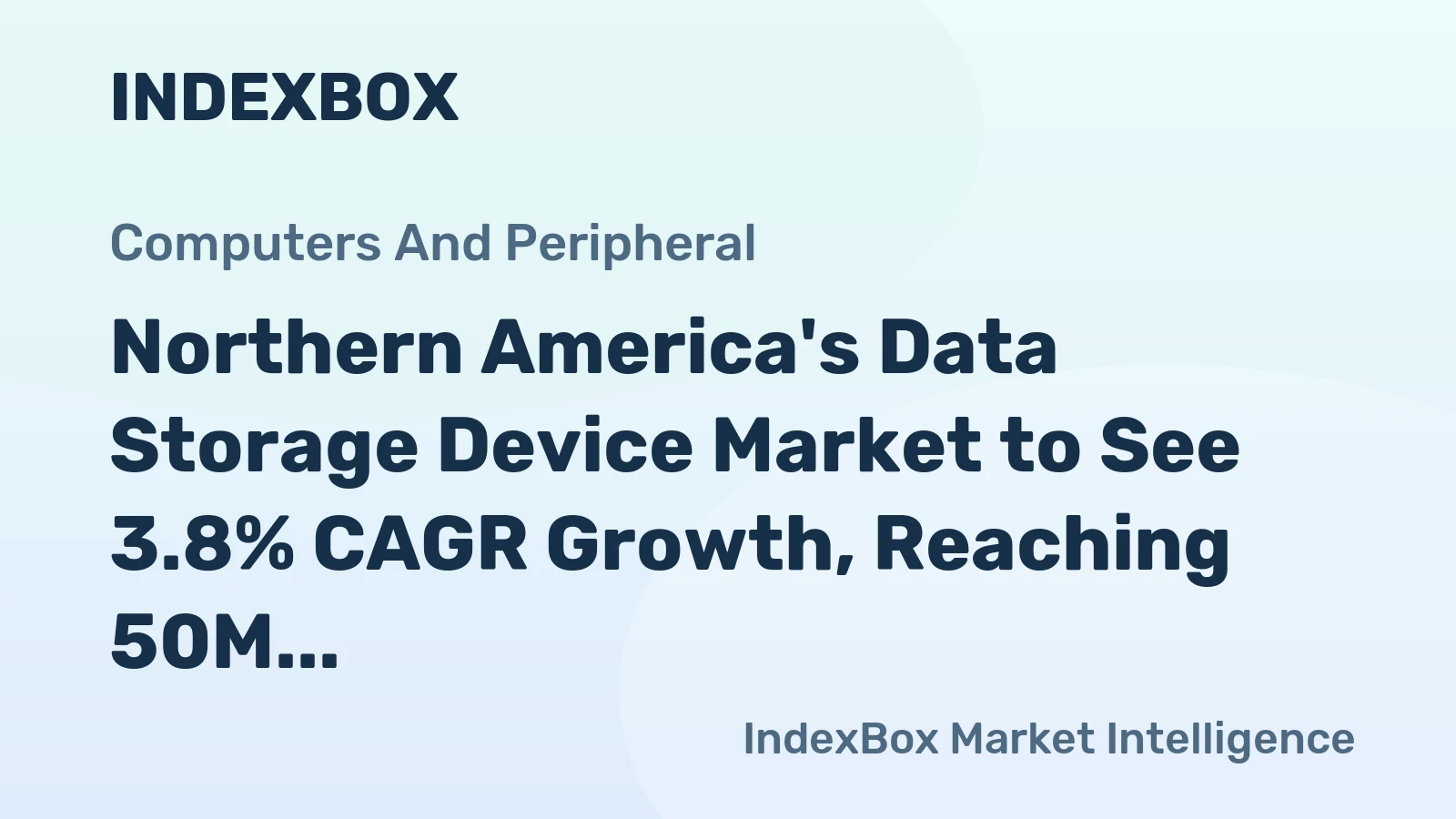 Northern America's Data Storage Device Market to See 3.8% CAGR Growth, Reaching 50M Units by 2035