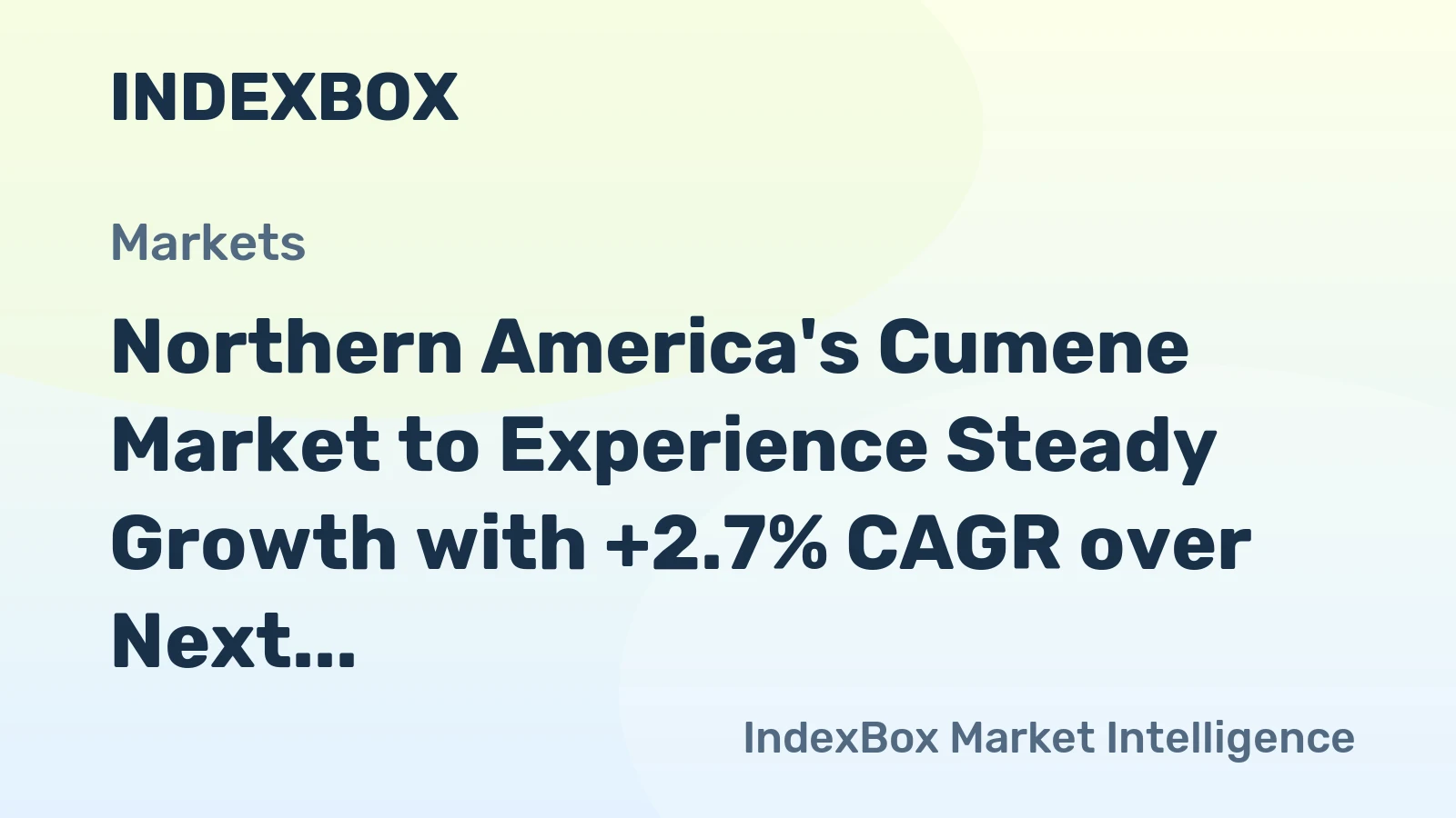 Northern America's Cumene Market to Experience Steady Growth with +2.7% CAGR over Next Decade