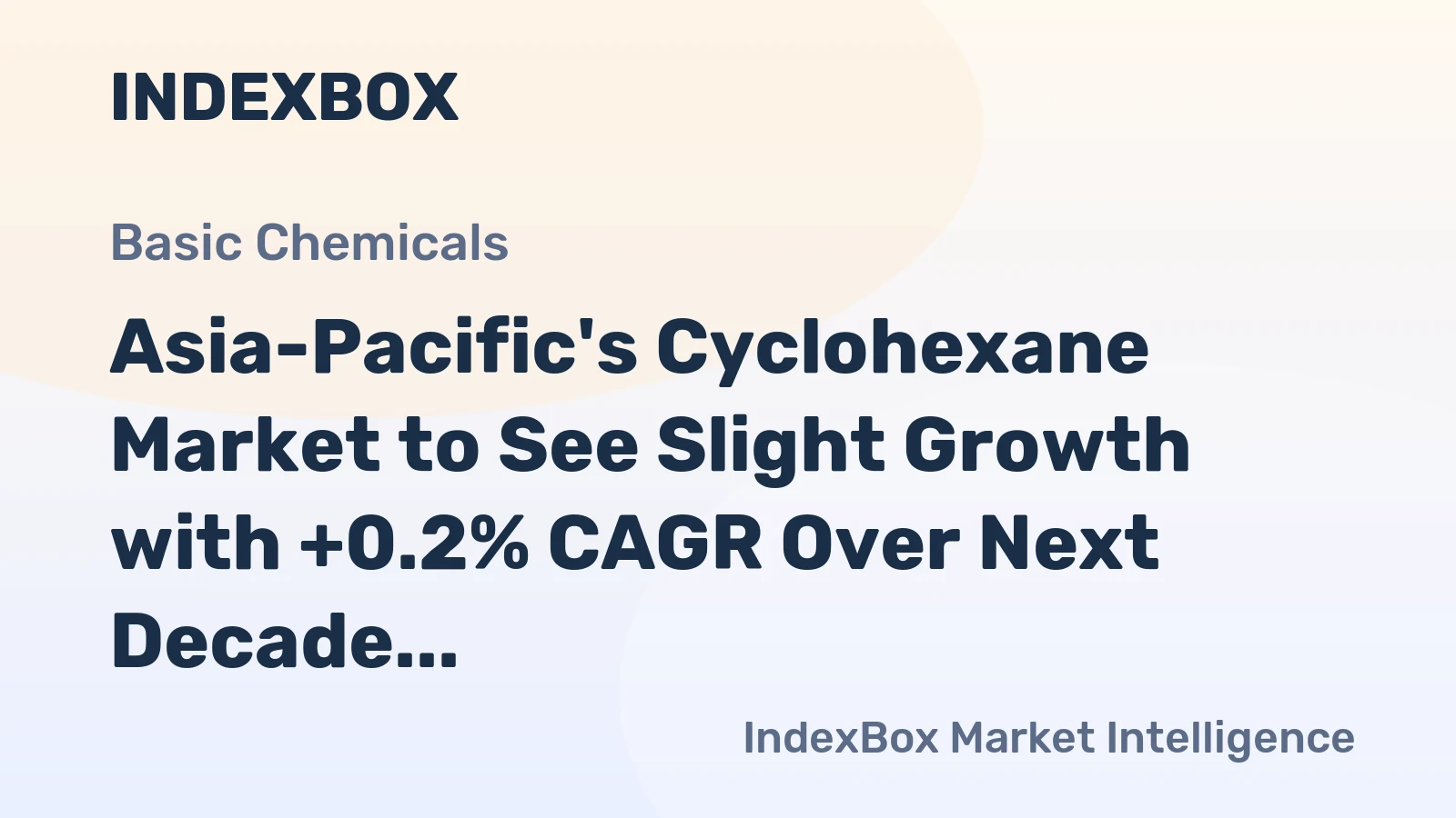 Asia-Pacific's Cyclohexane Market to See Slight Growth with +0.2% CAGR Over Next Decade