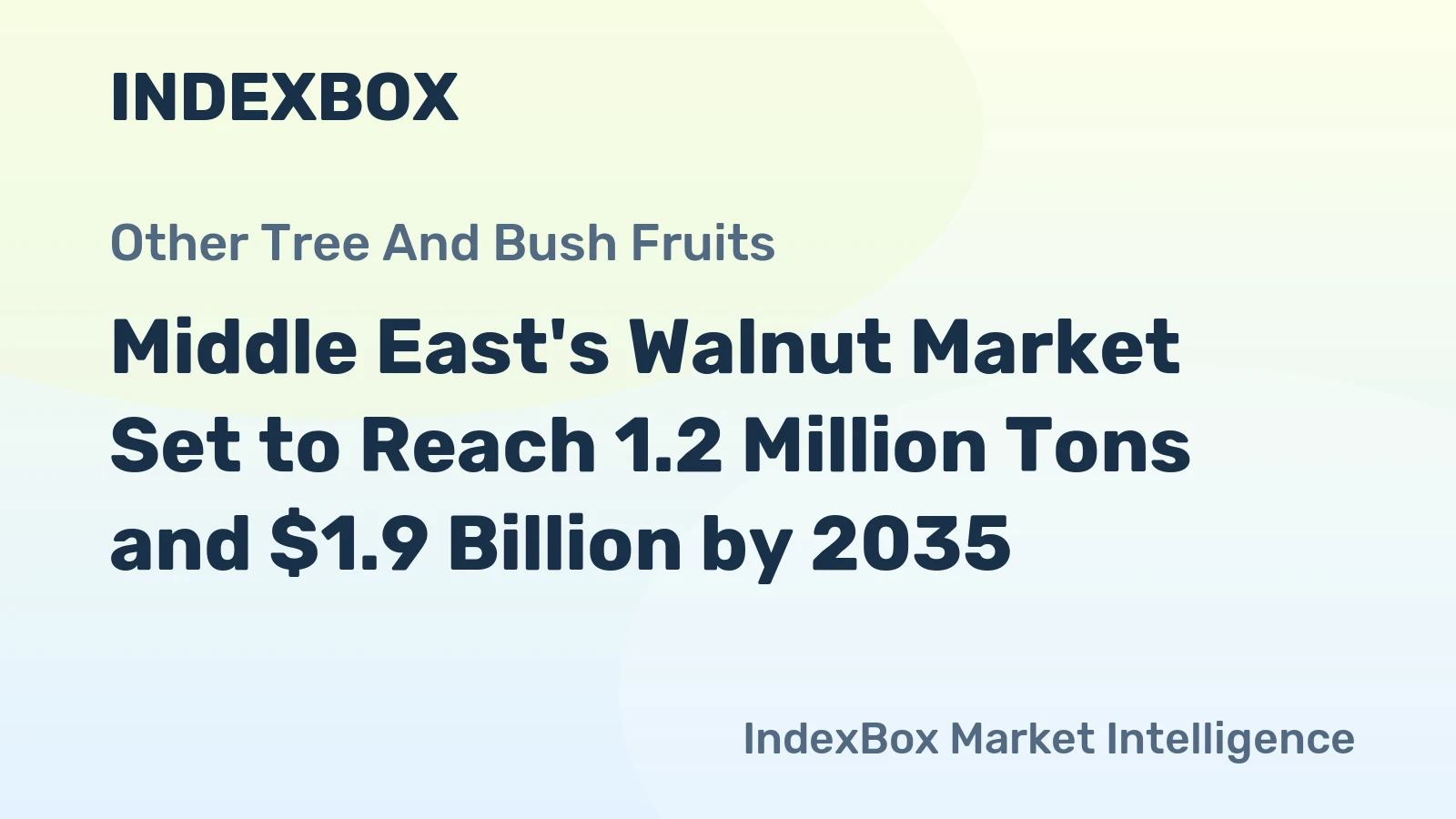 Middle East's Walnut Market Set to Reach 1.2 Million Tons and $1.9 Billion by 2035