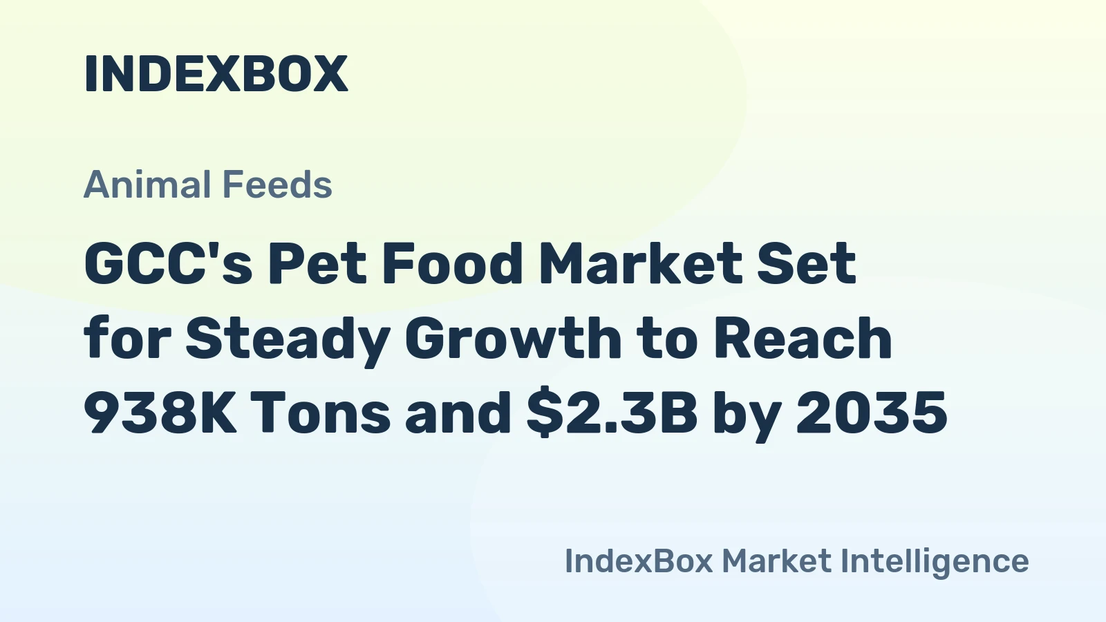 GCC's Pet Food Market Set for Steady Growth to Reach 938K Tons and $2.3B by 2035