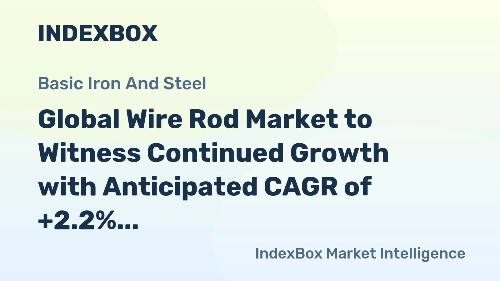 Global Wire Rod Market to Witness Continued Growth with Anticipated CAGR of +2.2% by 2035