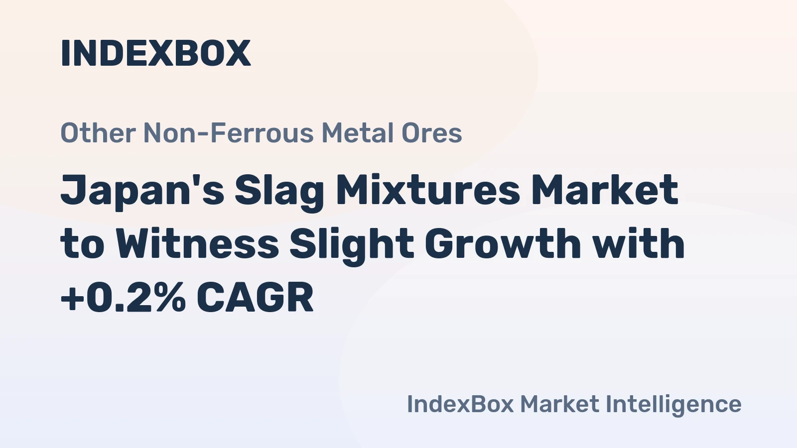 Japan's Slag Mixtures Market to Witness Slight Growth with +0.2% CAGR