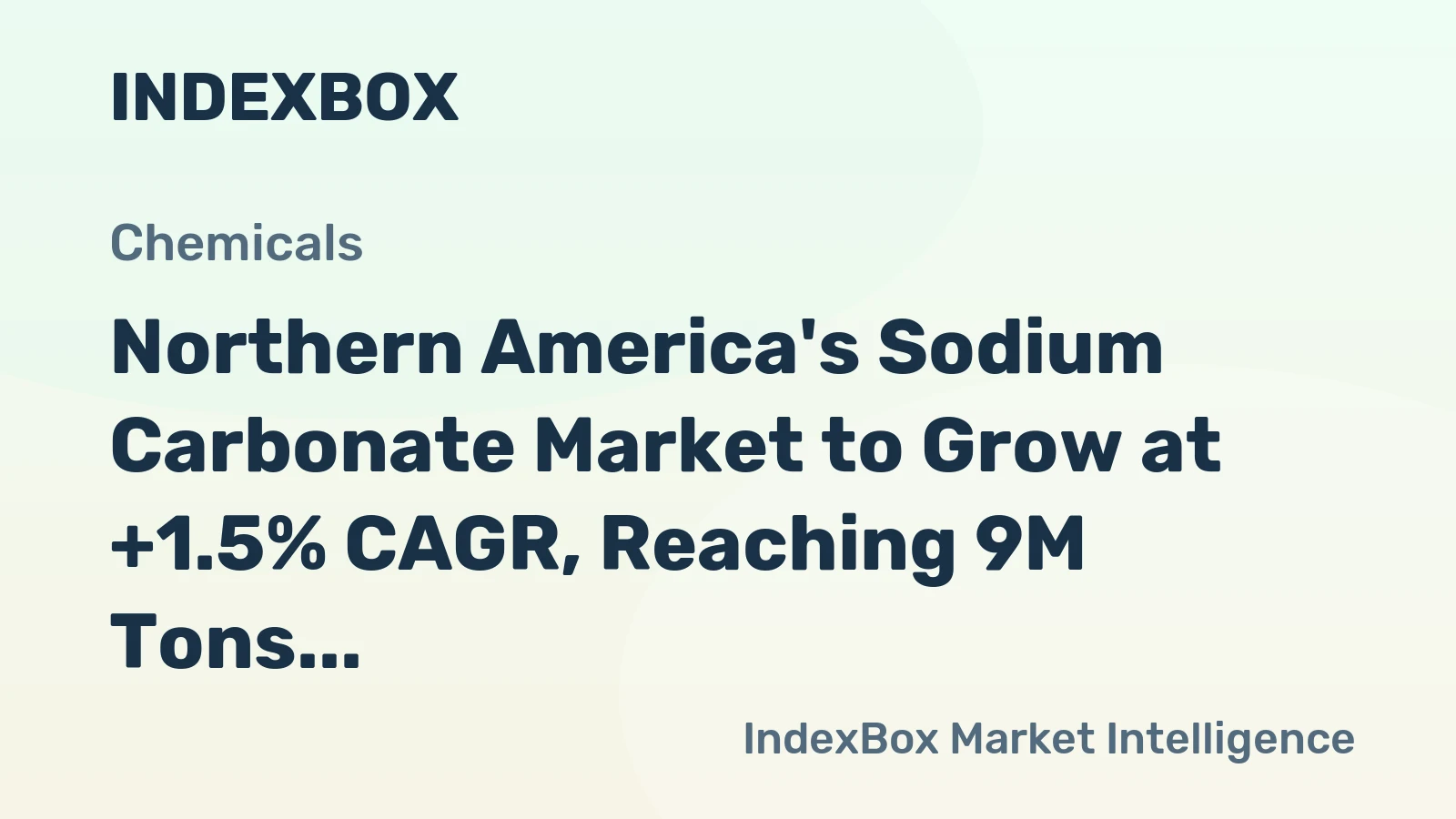 Northern America's Sodium Carbonate Market to Grow at +1.5% CAGR, Reaching 9M Tons by 2035