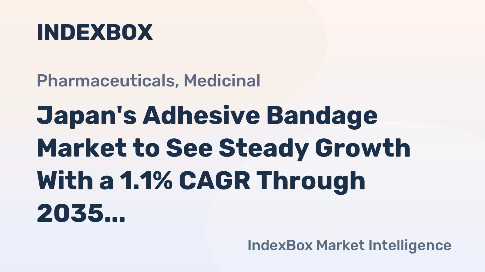 Japan's Adhesive Bandage Market to See Steady Growth With a 1.1% CAGR Through 2035