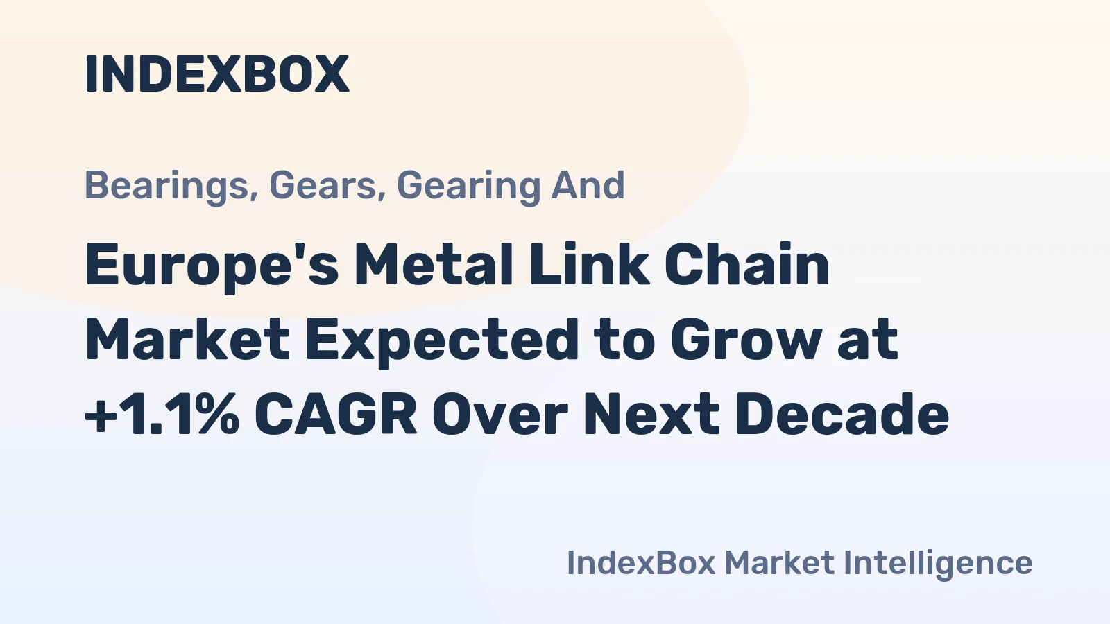 Europe's Metal Link Chain Market Expected to Grow at +1.1% CAGR Over Next Decade