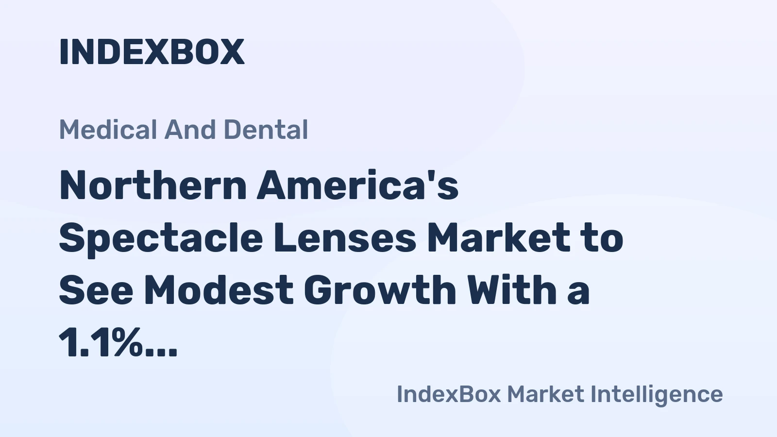 Northern America's Spectacle Lenses Market to See Modest Growth With a 1.1% CAGR in Value Through 2035