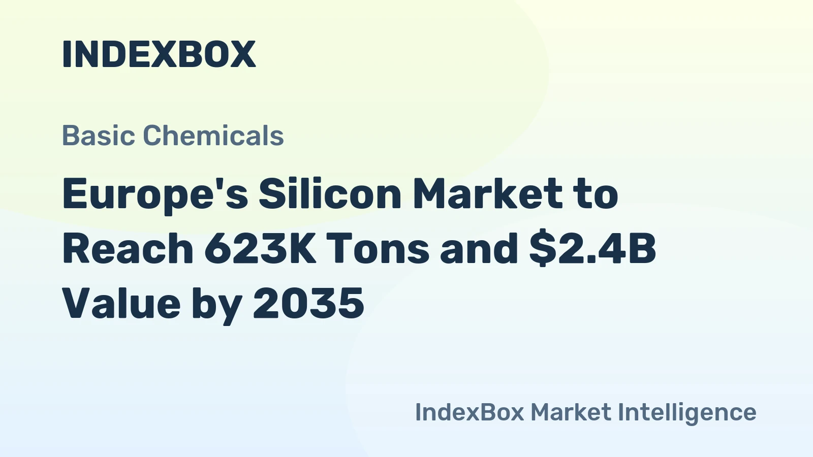 Europe's Silicon Market to Reach 623K Tons and $2.4B Value by 2035