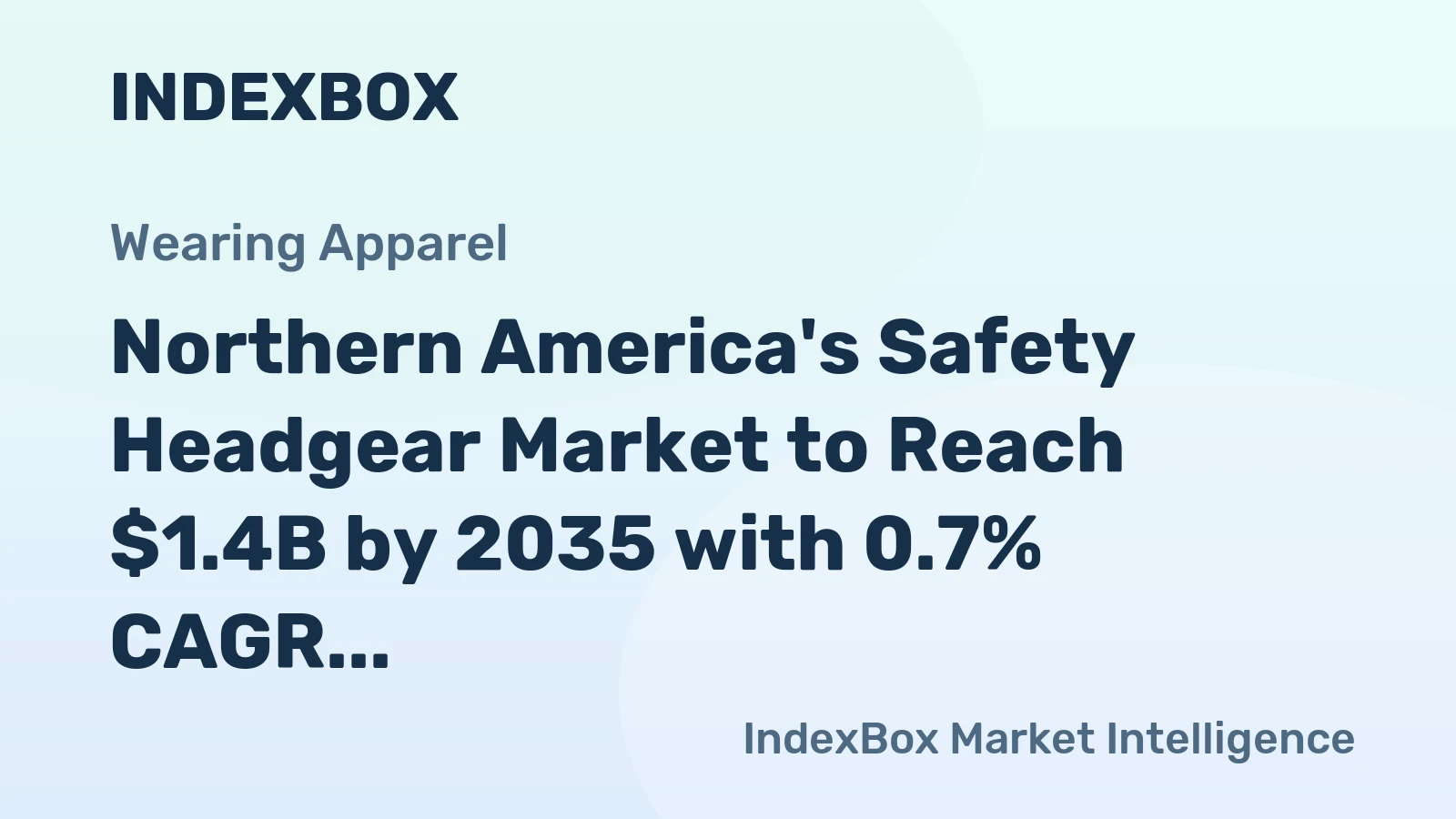 Northern America's Safety Headgear Market to Reach $1.4B by 2035 with 0.7% CAGR