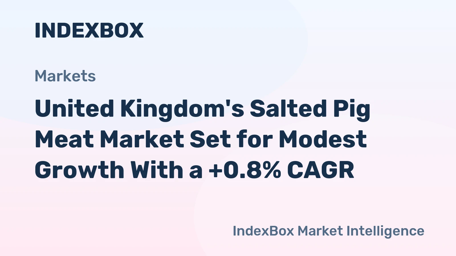 United Kingdom's Salted Pig Meat Market Set for Modest Growth With a +0.8% CAGR